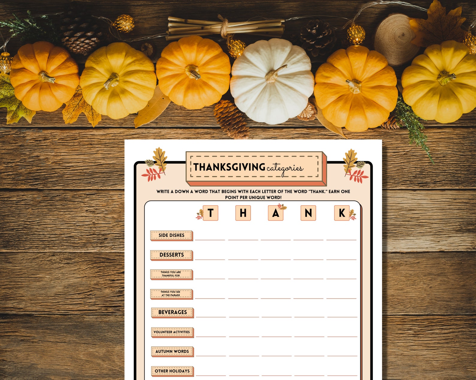 Thanksgiving Activity Bundle, Printable Thanksgiving Party Games ...