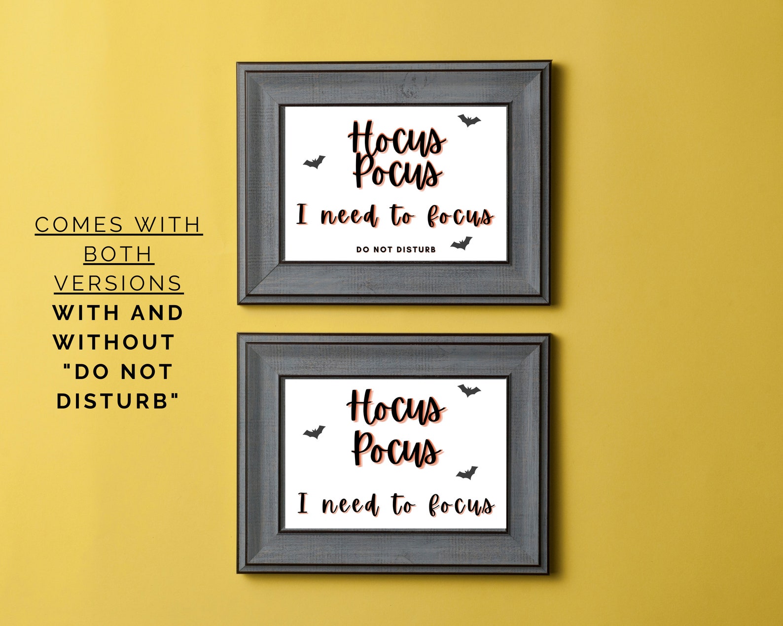 Hocus Pocus I Need to Focus Sign: Halloween Office Decor (digital ...