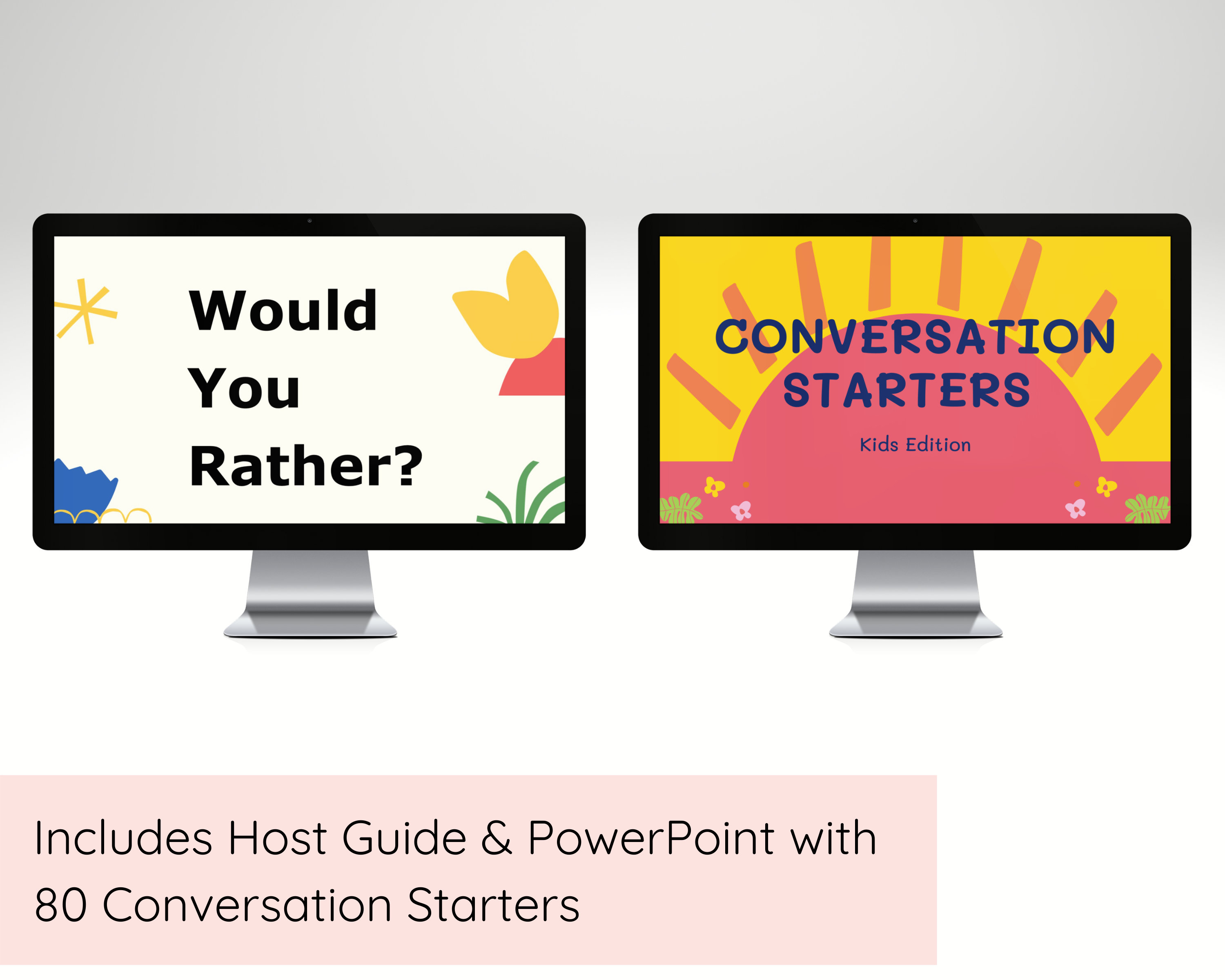 Virtual Kids Conversation Starters Bundle, Would You Rather Virtual ...