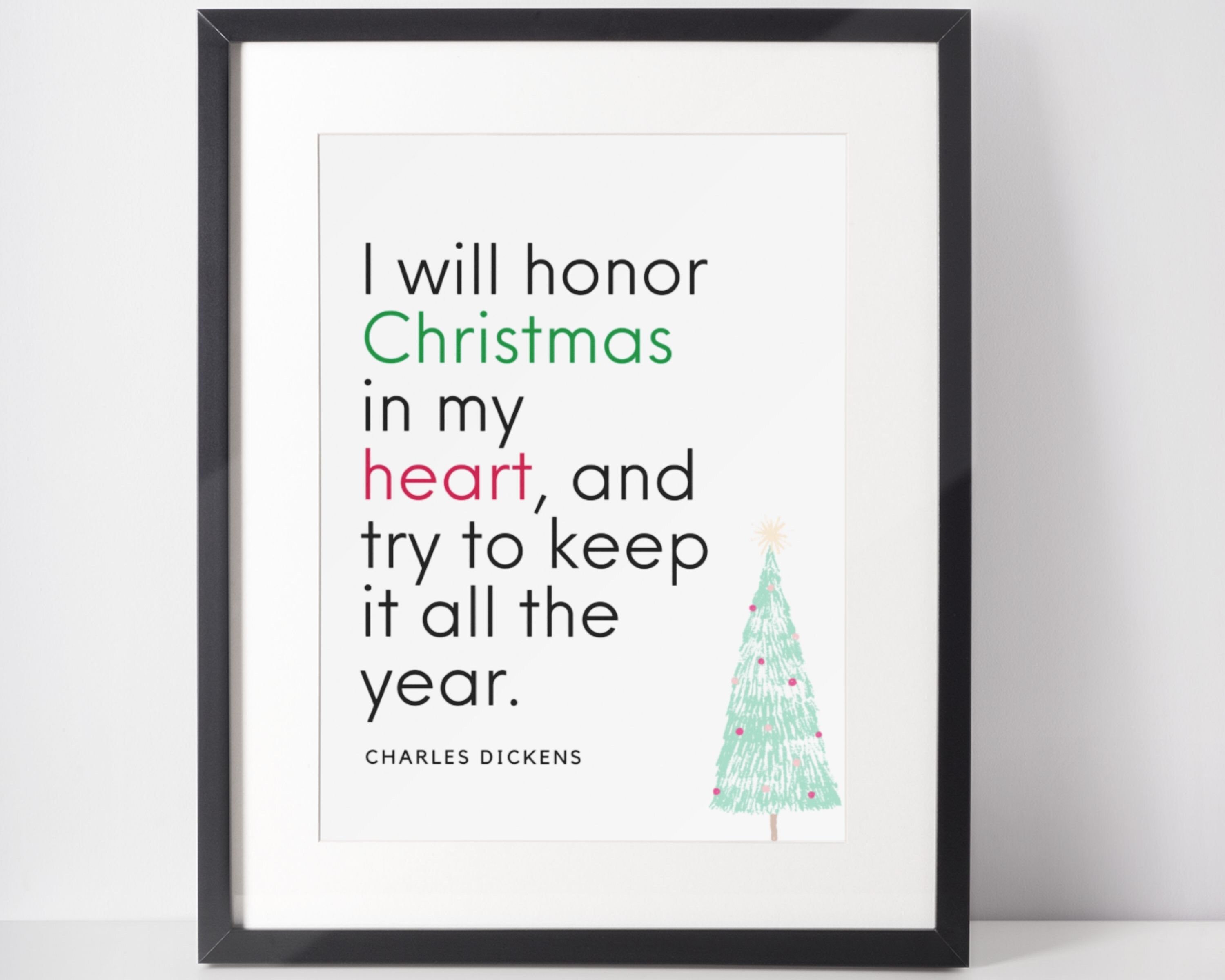 Charles Dickens Christmas, A Christmas Carol Printable Art, Christmas ...