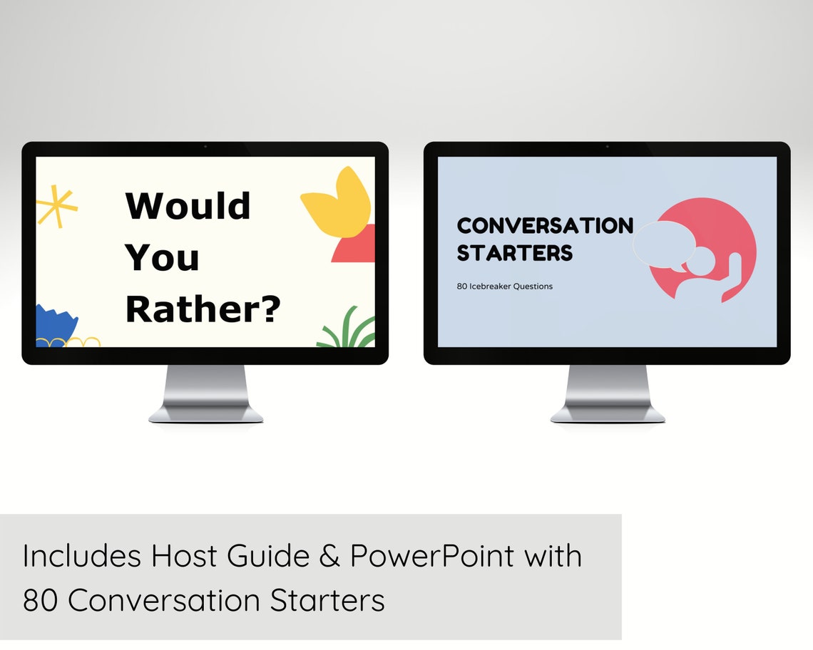 Virtual Conversation Starters Bundle Would You Rather Virtual Game for ...