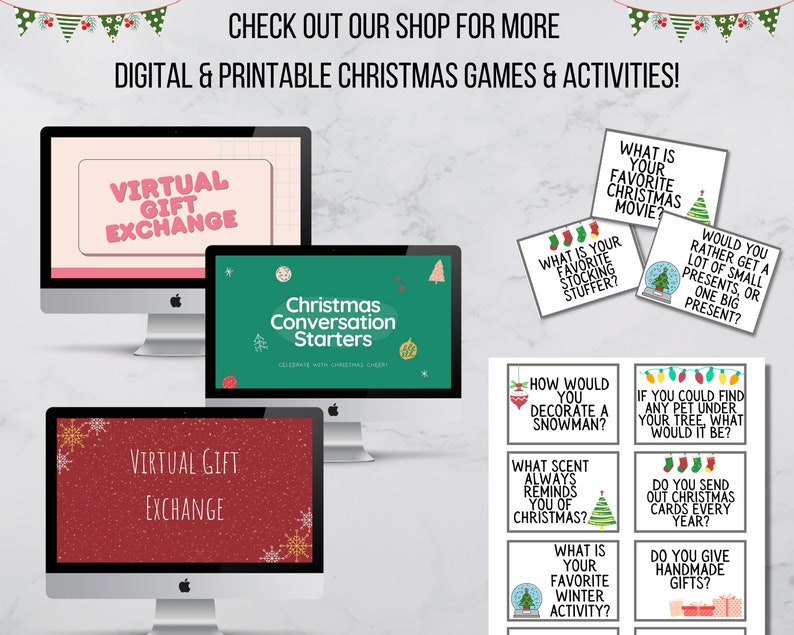 Printable Christmas Games Bundle: Holiday Party Activities (digital ...