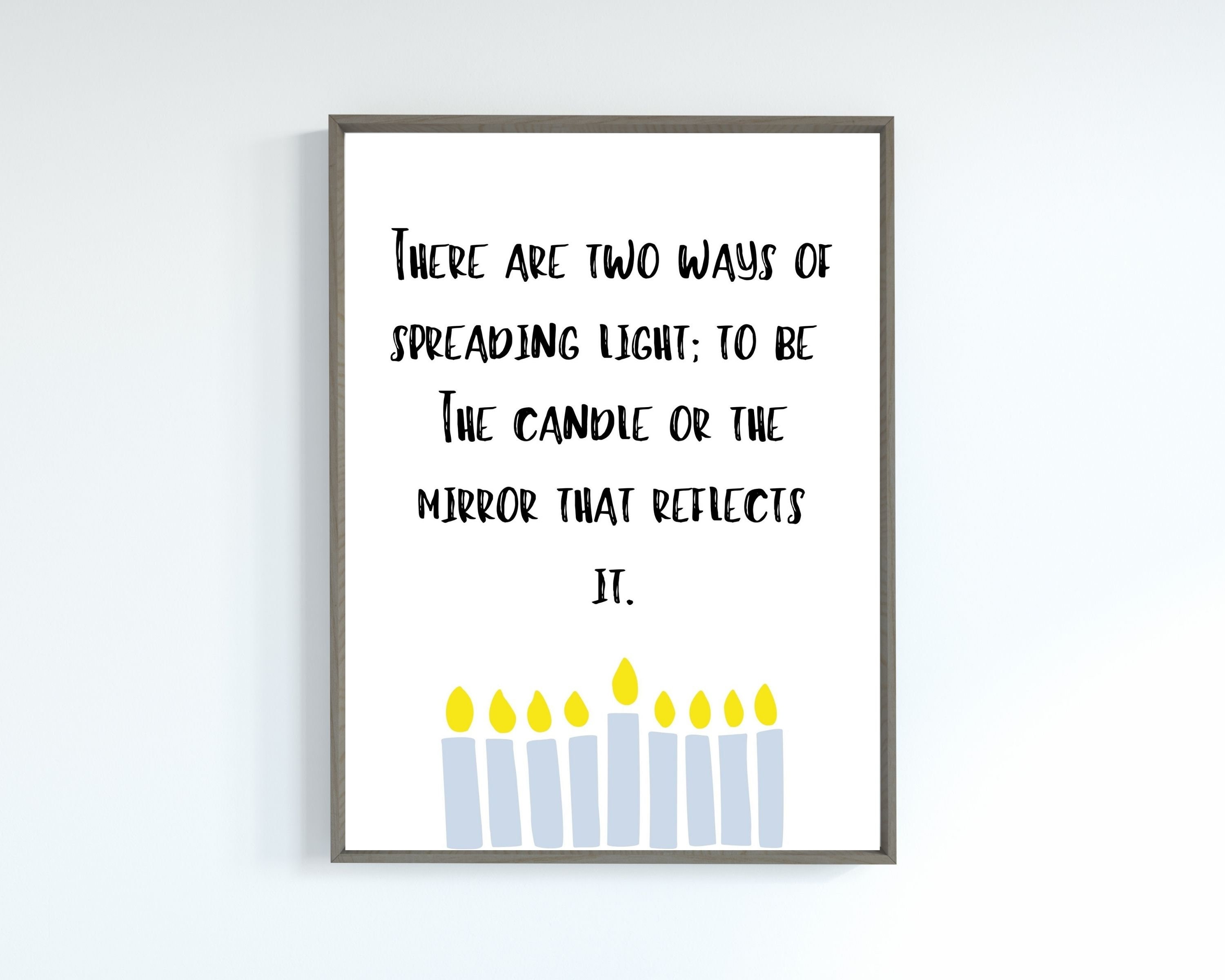 Hanukkah Decoration Chanukah Quote Print Hanukkah Wall Art - Etsy