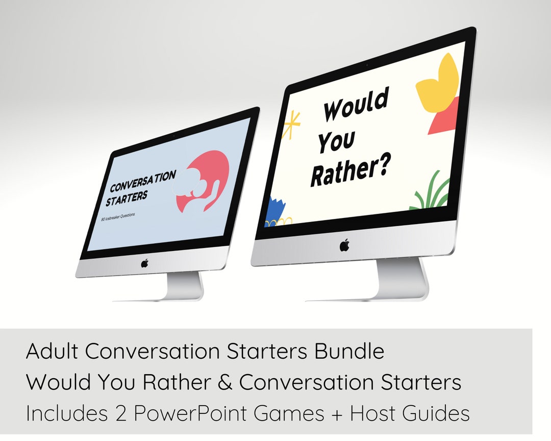 Virtual Conversation Starters Bundle: Zoom Games, Would You Rather ...
