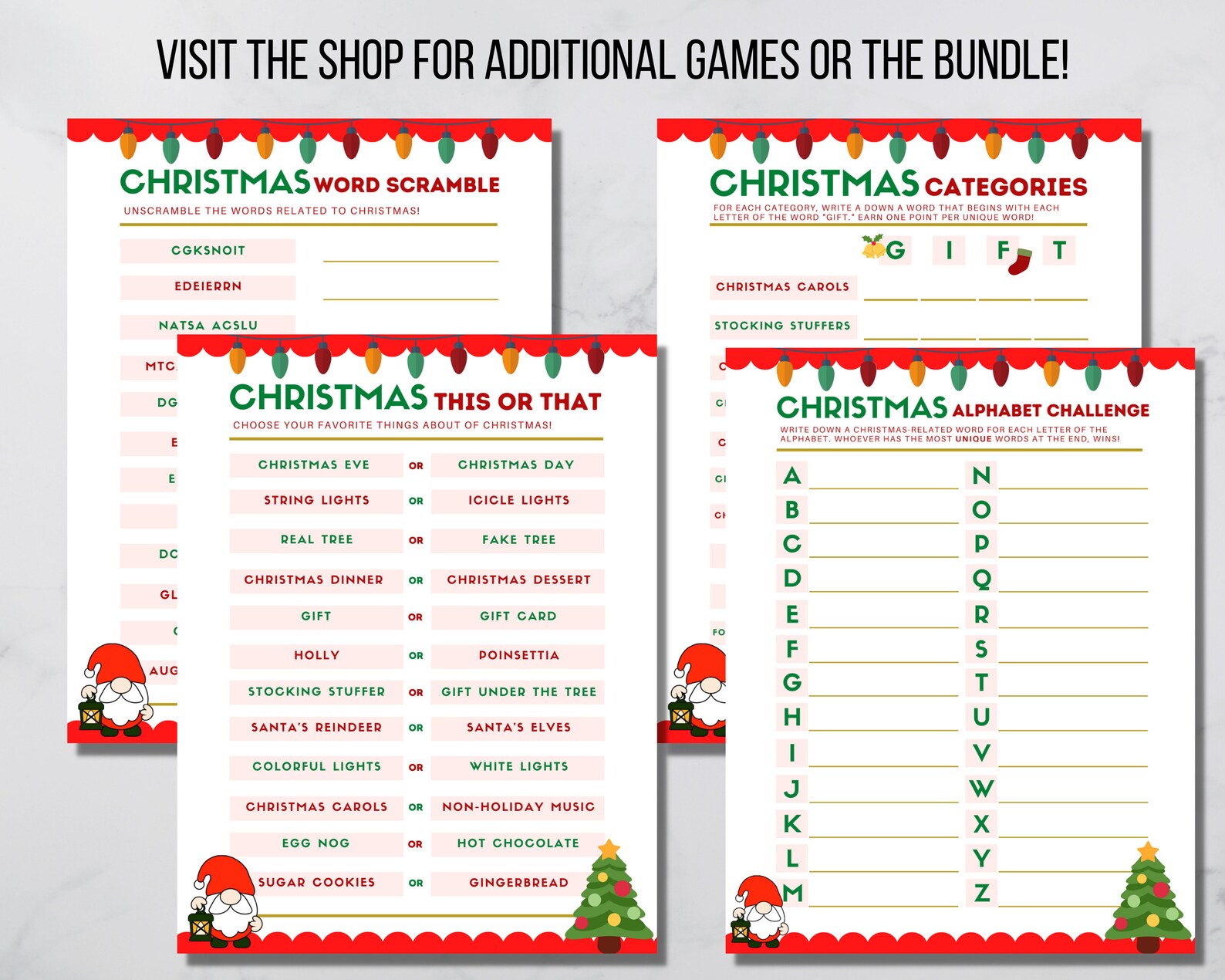 Christmas This or That Printable Game, Icebreaker Activity for ...