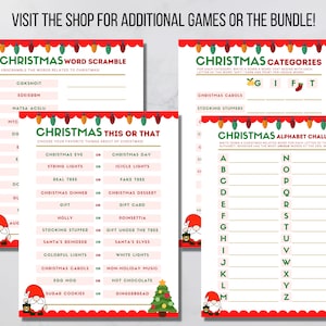 Christmas This or That Printable Game, Icebreaker Activity for ...