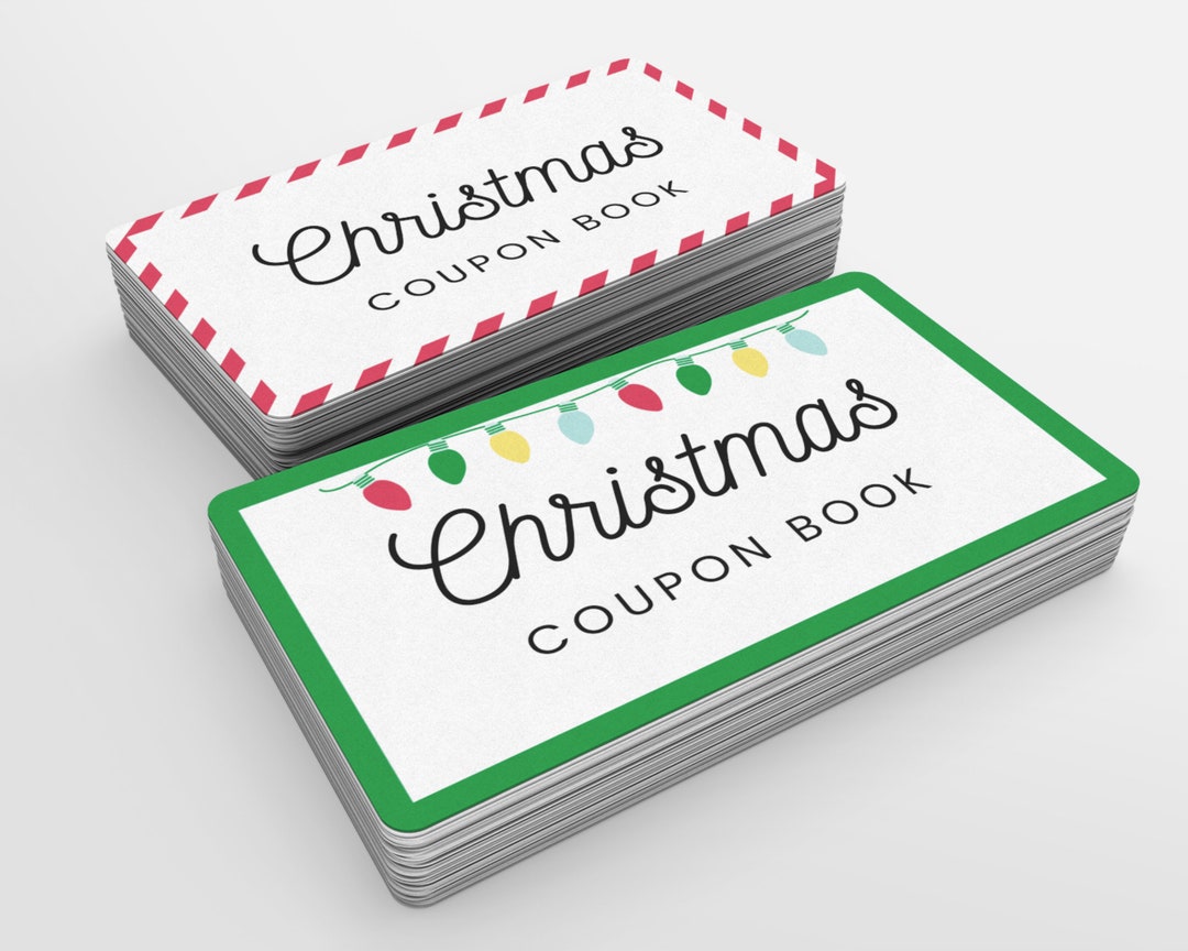 Christmas Coupon Book: Customizable DIY Gift (digital Download) - Etsy