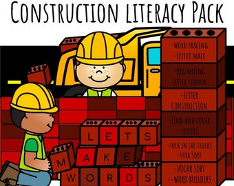 Construction Math Pack Preschool, Early Kindergarten Printable - Etsy