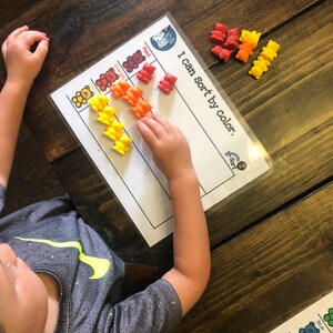 Counting Bears, Learning Colors, Color Sorting Preschool Toddler - Etsy