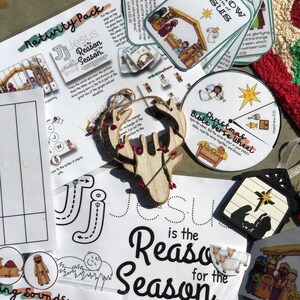 Nativity Christmas Learning Pack, Preschool/kindergarten Birth of Jesus ...