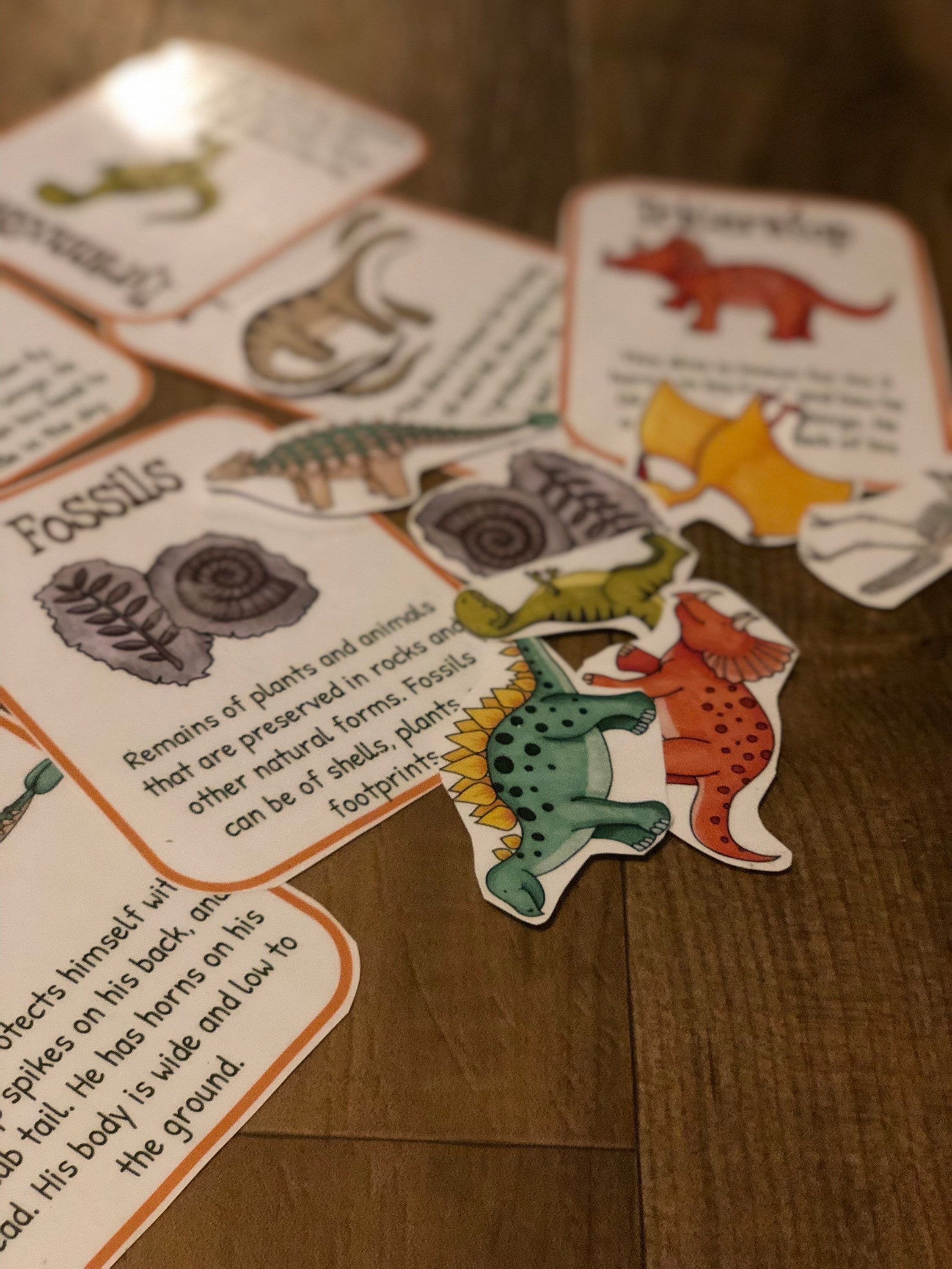 Dinosaur Fact Match Interactive Flashcards DIGITAL - Etsy