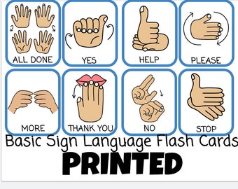 Basic Sign Language - Etsy
