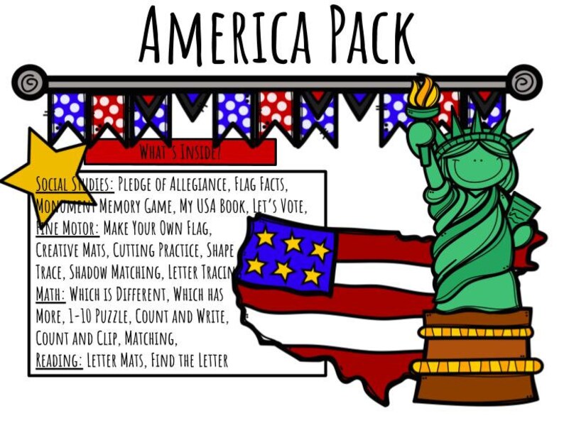 America Multi Pack Preschool and Kindergarten, Social Studies, Math ...