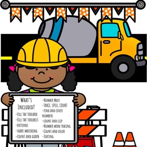 Construction Math Pack Preschool, Early Kindergarten Printable - Etsy