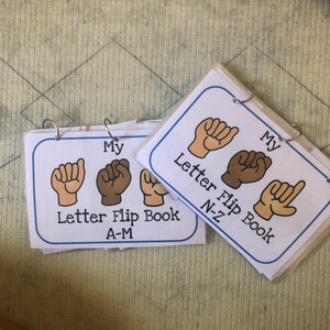 ASL BUNDLE Flipbook and Flashcards, - Etsy