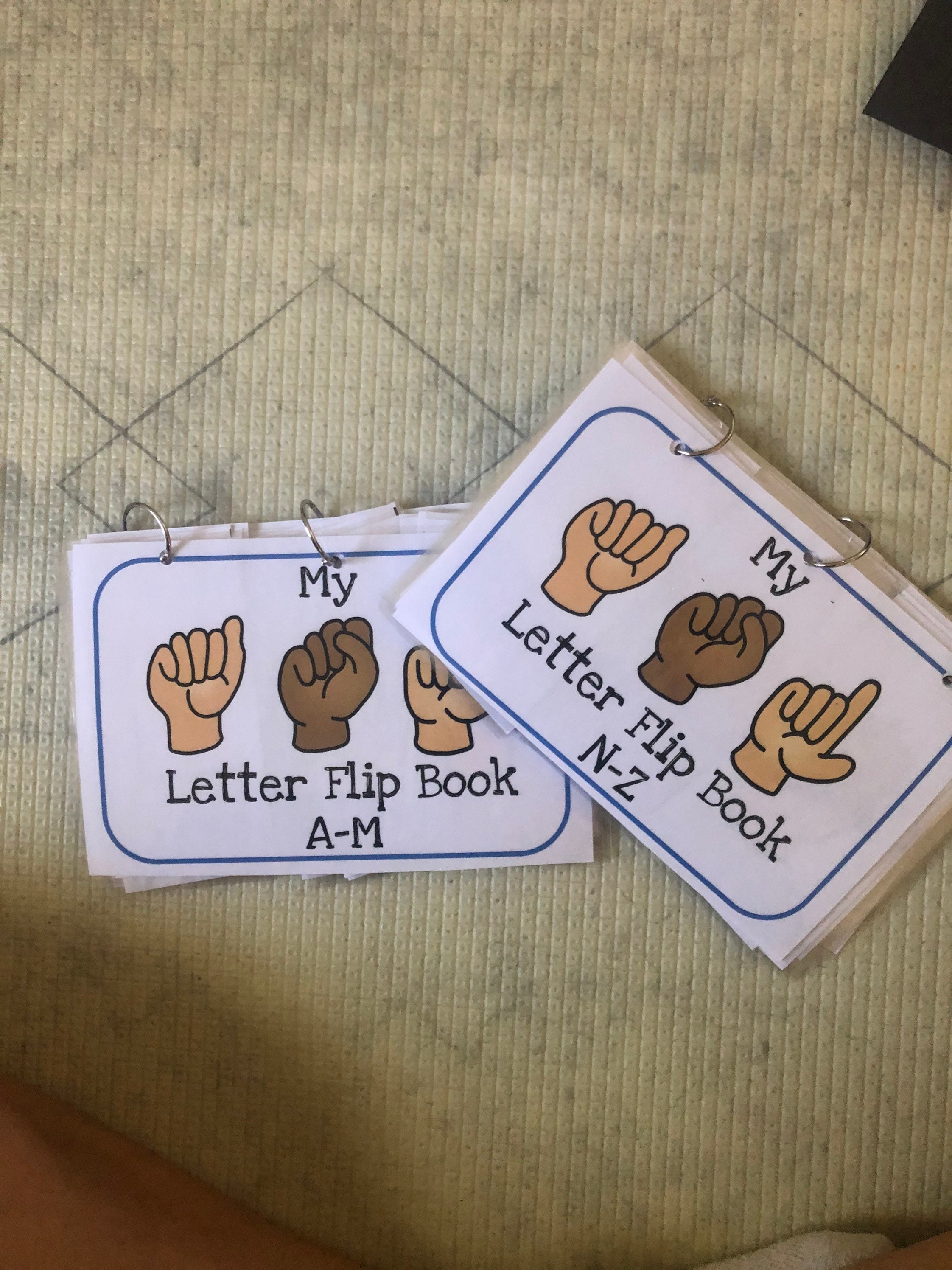 ASL BUNDLE Flipbook and Flashcards - Etsy