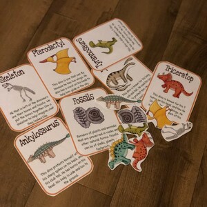 Dinosaur Fact Match Interactive Flashcards DIGITAL - Etsy