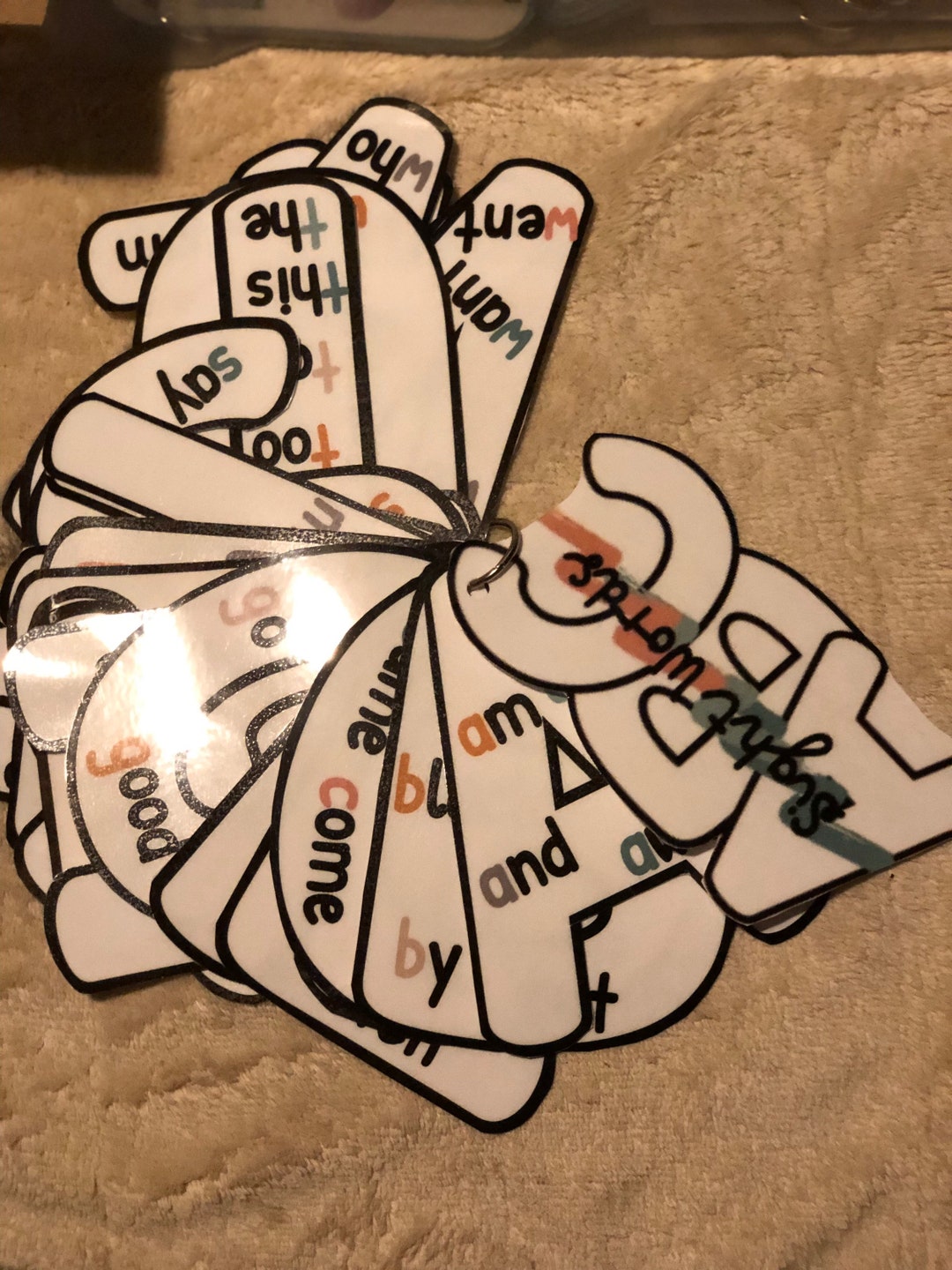 Sight Word Flashcards Dolch, Fry Words Kindergarten First 100 - Etsy