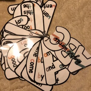 Sight Word Flashcards Dolch Fry Words Kindergarten First 100 - Etsy