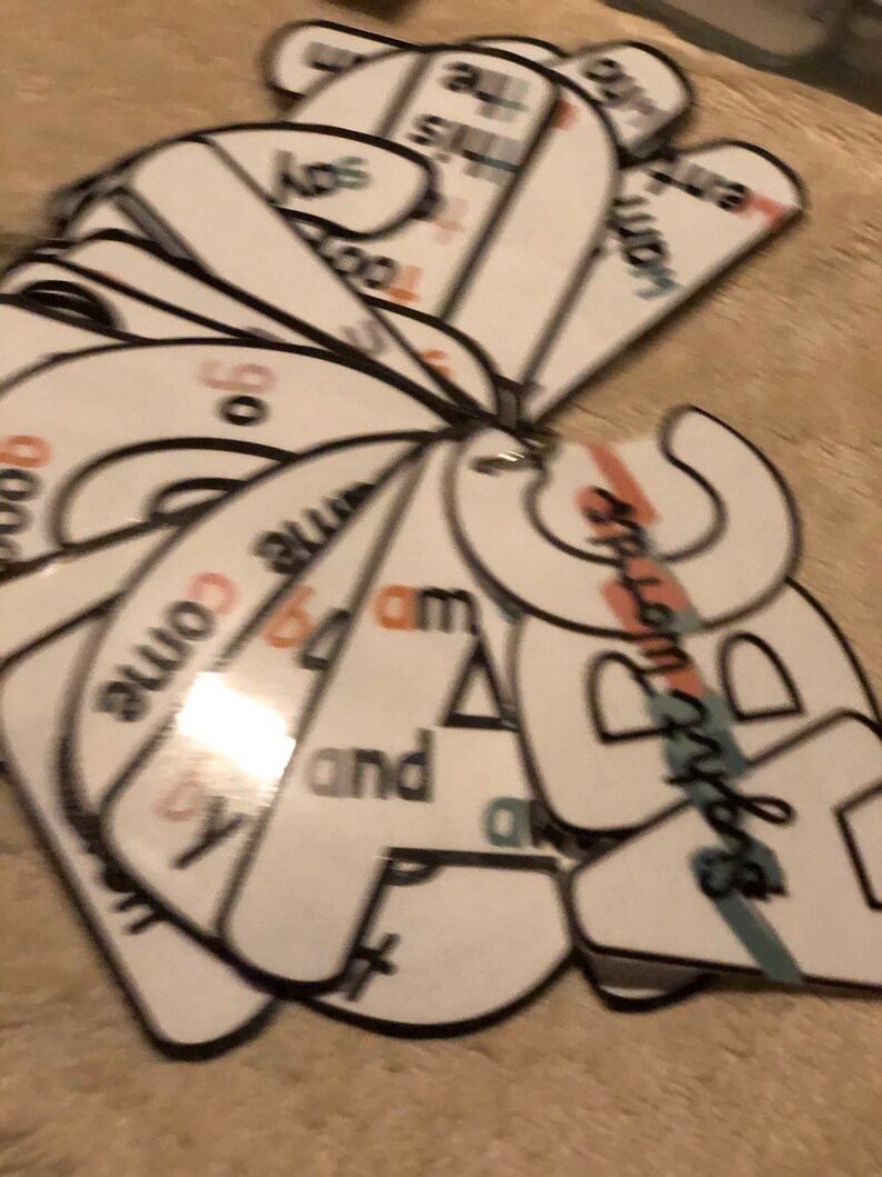 Sight Word Flashcards Dolch Fry Words Kindergarten First 100 - Etsy