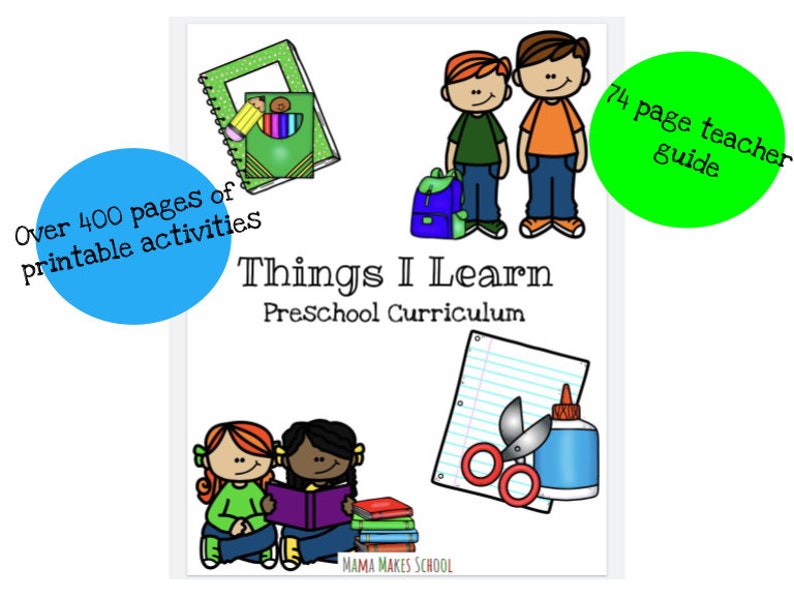 Preschool Curriculum, Play Based Ages 3-5 DIGITIAL Download - Etsy