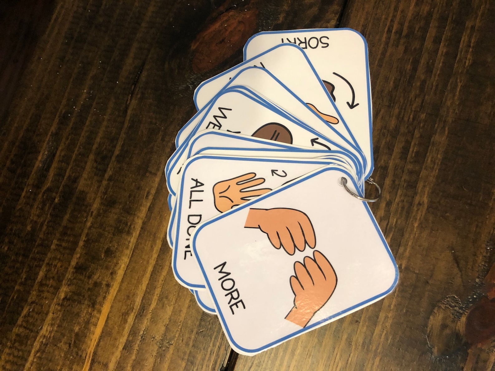 Basic Sign Language DIGITAL Pack. 16 Sign Language Cards, ASL American ...