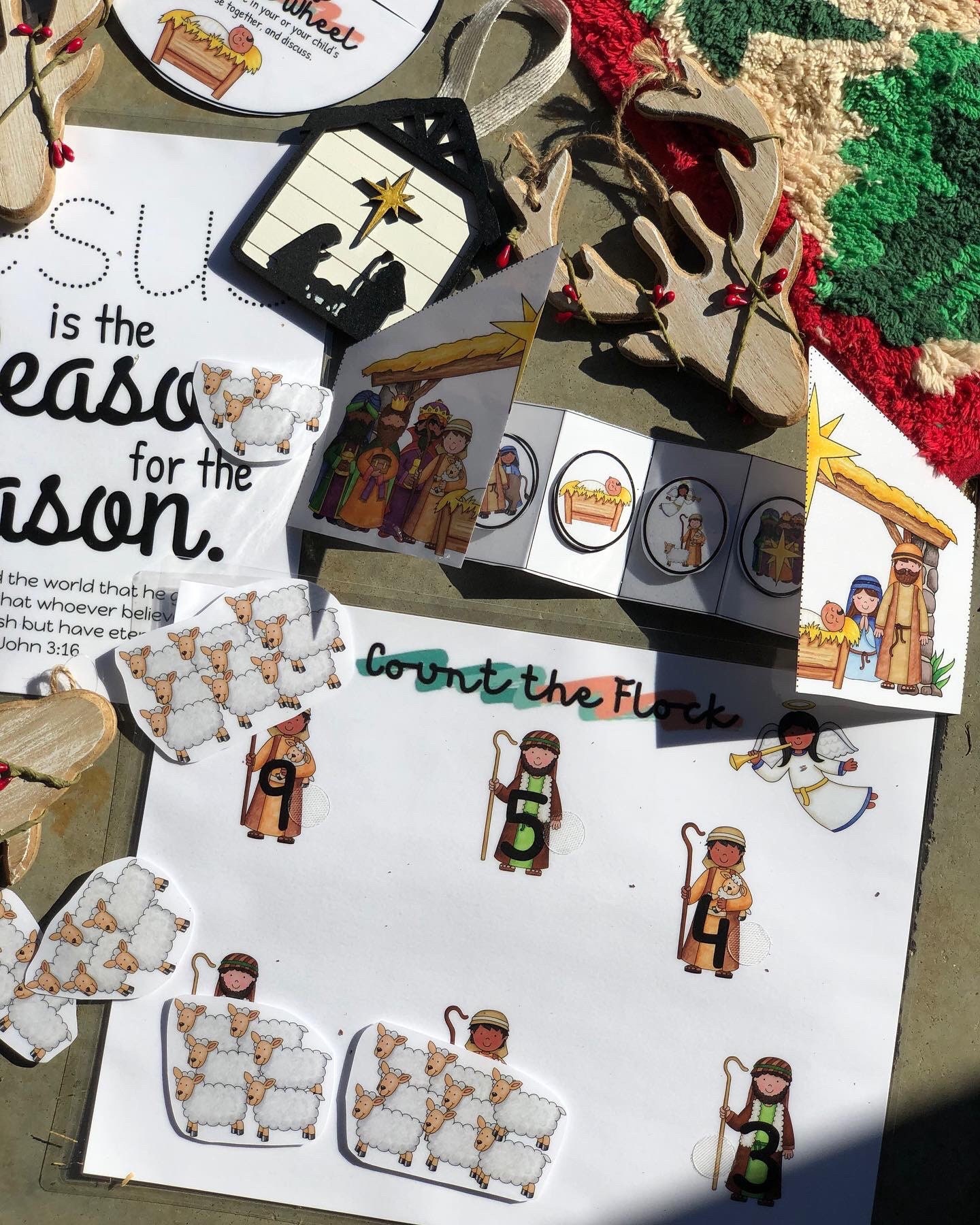 Nativity Christmas Learning Pack, Preschool/kindergarten Birth of Jesus ...