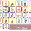 Christmas Wintertime ASL Flashcards, Sign Language Holiday Cards - Etsy