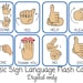 Basic Sign Language DIGITAL Pack. 16 Sign Language Cards ASL | Etsy