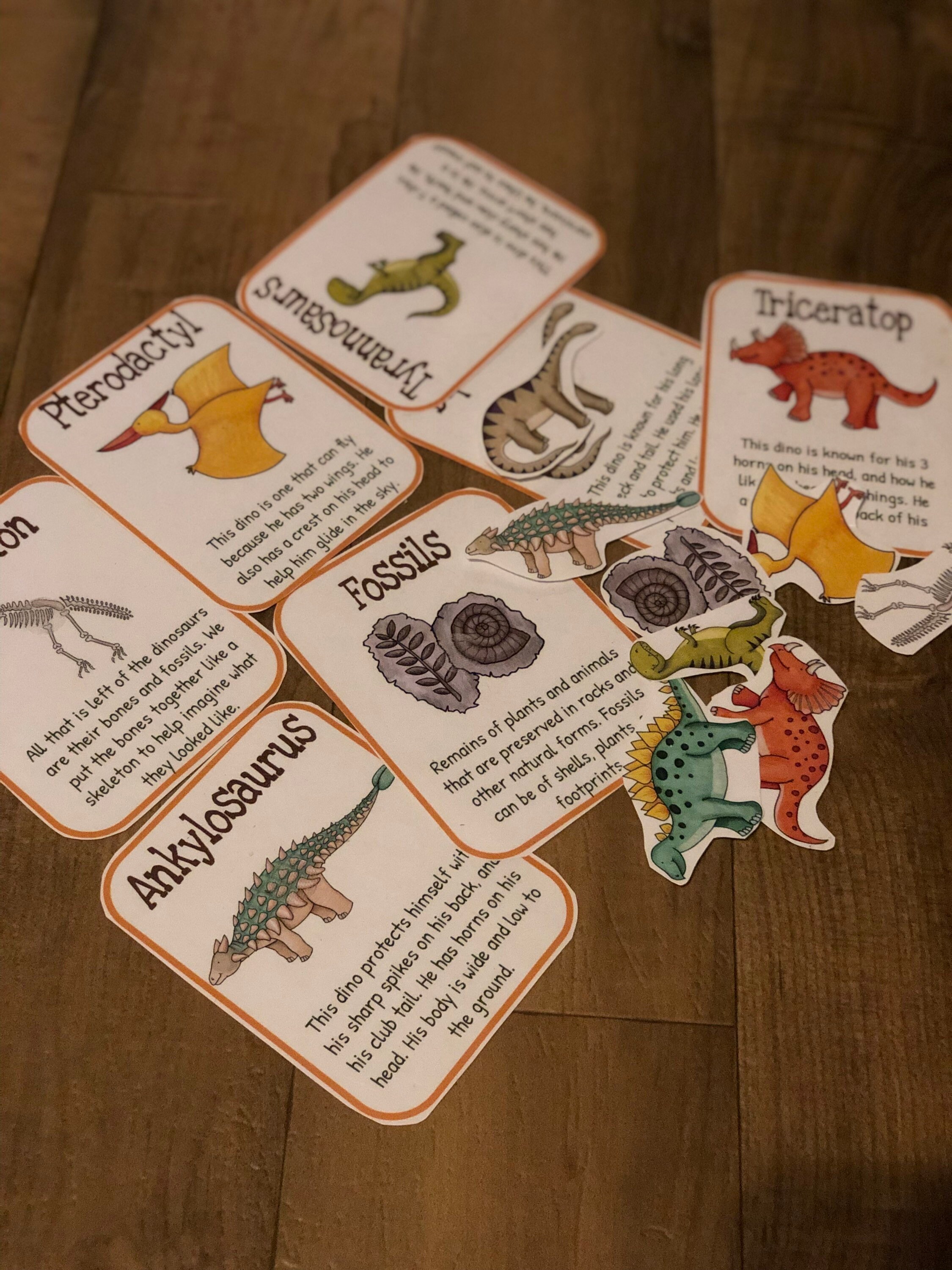 Dinosaur Fact Match Interactive Flashcards DIGITAL - Etsy
