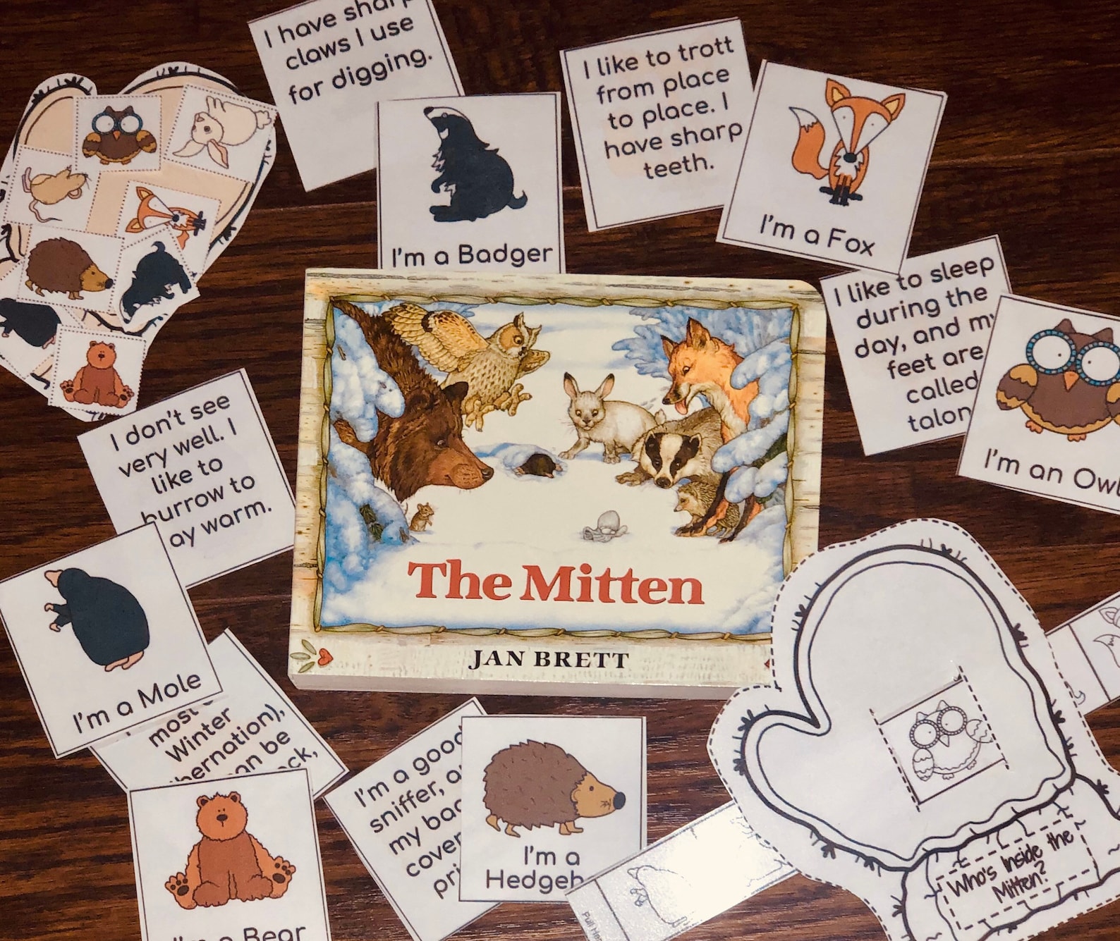 The Mitten Book Companion for Preschool and Kindergarten - Etsy