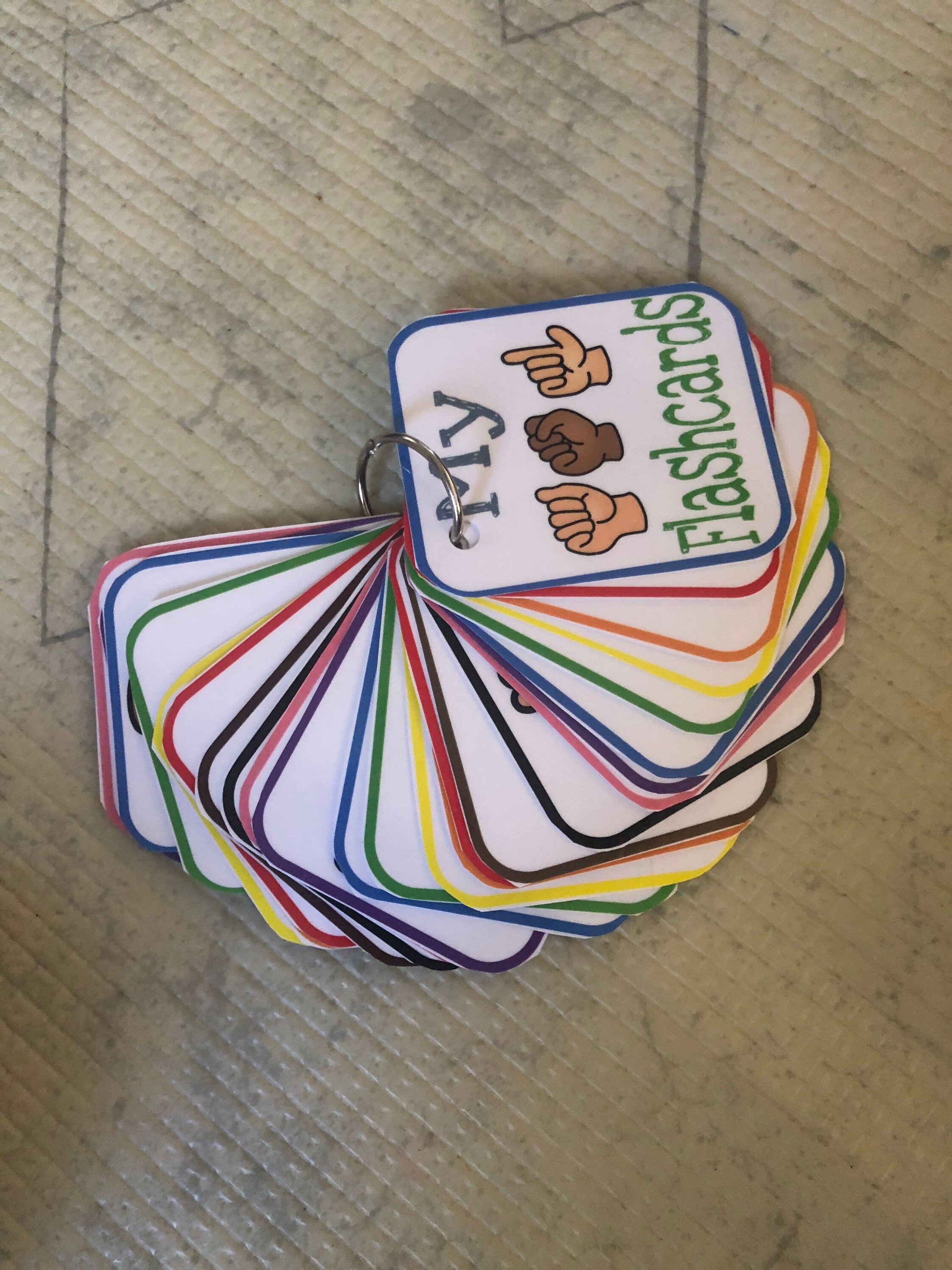 ASL BUNDLE Flipbook and Flashcards - Etsy