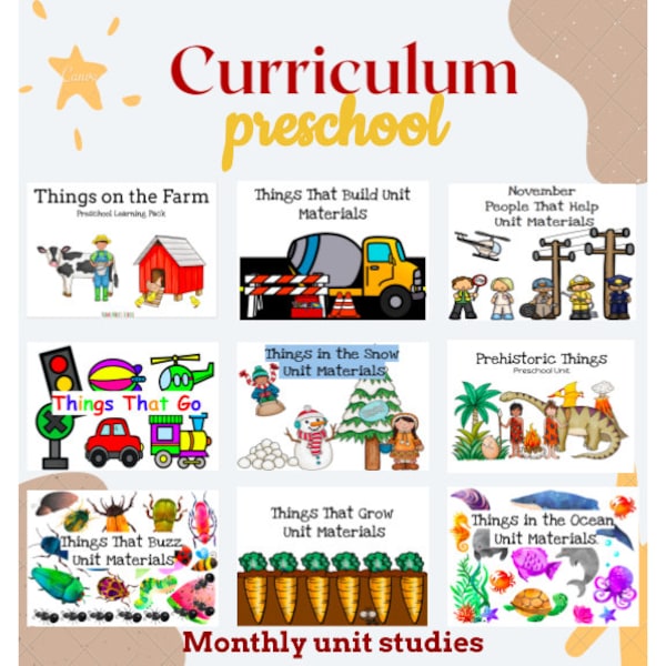 Preschool Curriculum - Etsy