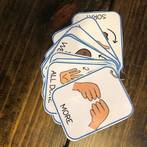 ASL BUNDLE Flipbook and Flashcards, - Etsy