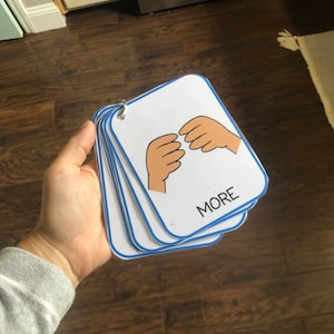 Basic Sign Language DIGITAL Pack. 16 Sign Language Cards, ASL American ...