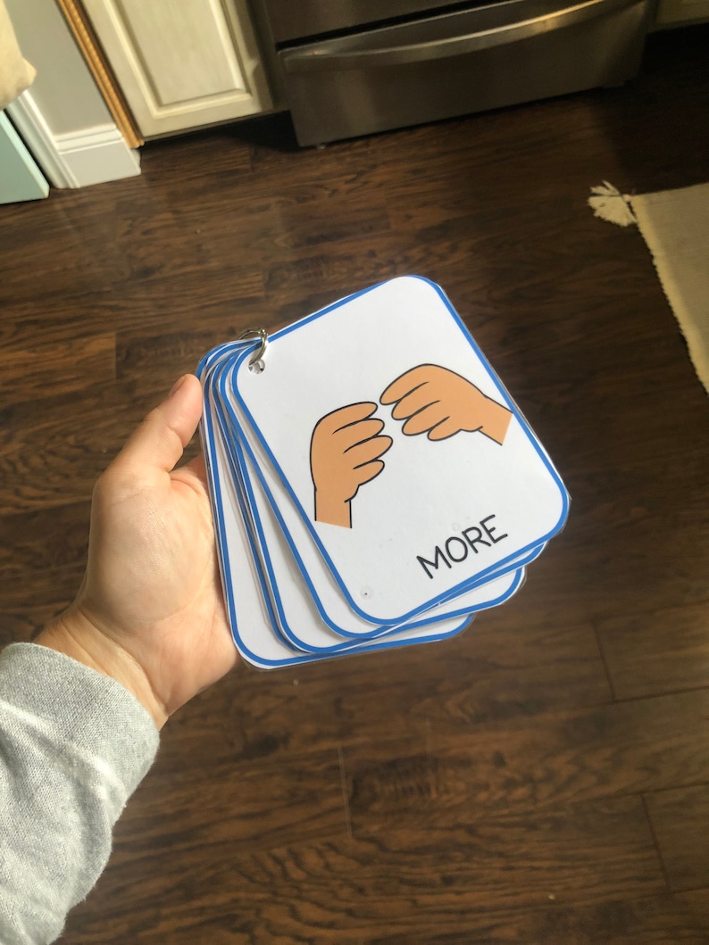 Basic Sign Language DIGITAL Pack. 16 Sign Language Cards, ASL American ...