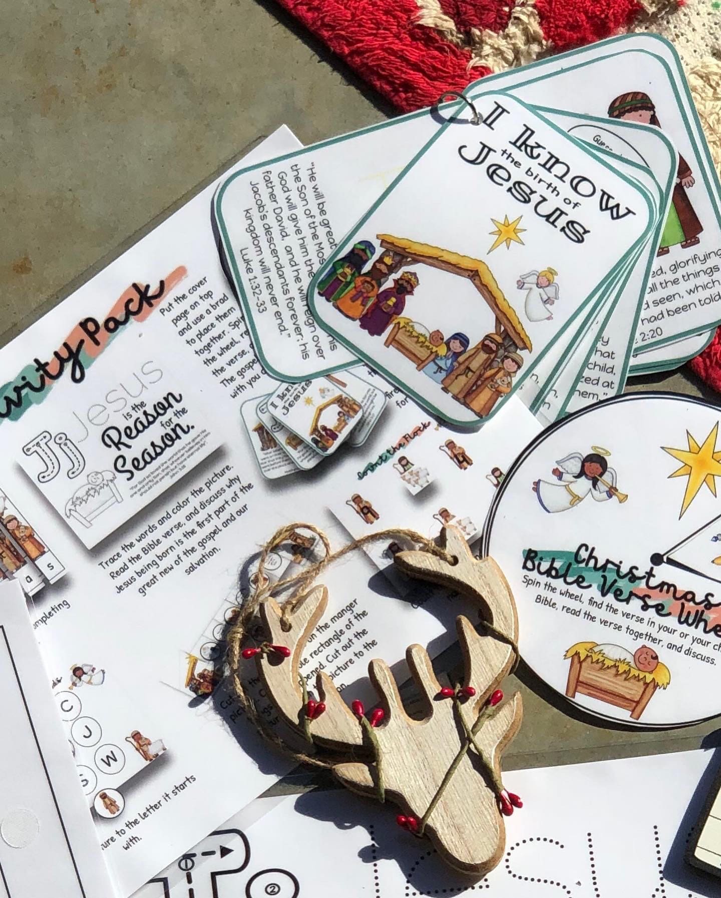 Nativity Christmas Learning Pack, Preschool/kindergarten Birth of Jesus ...