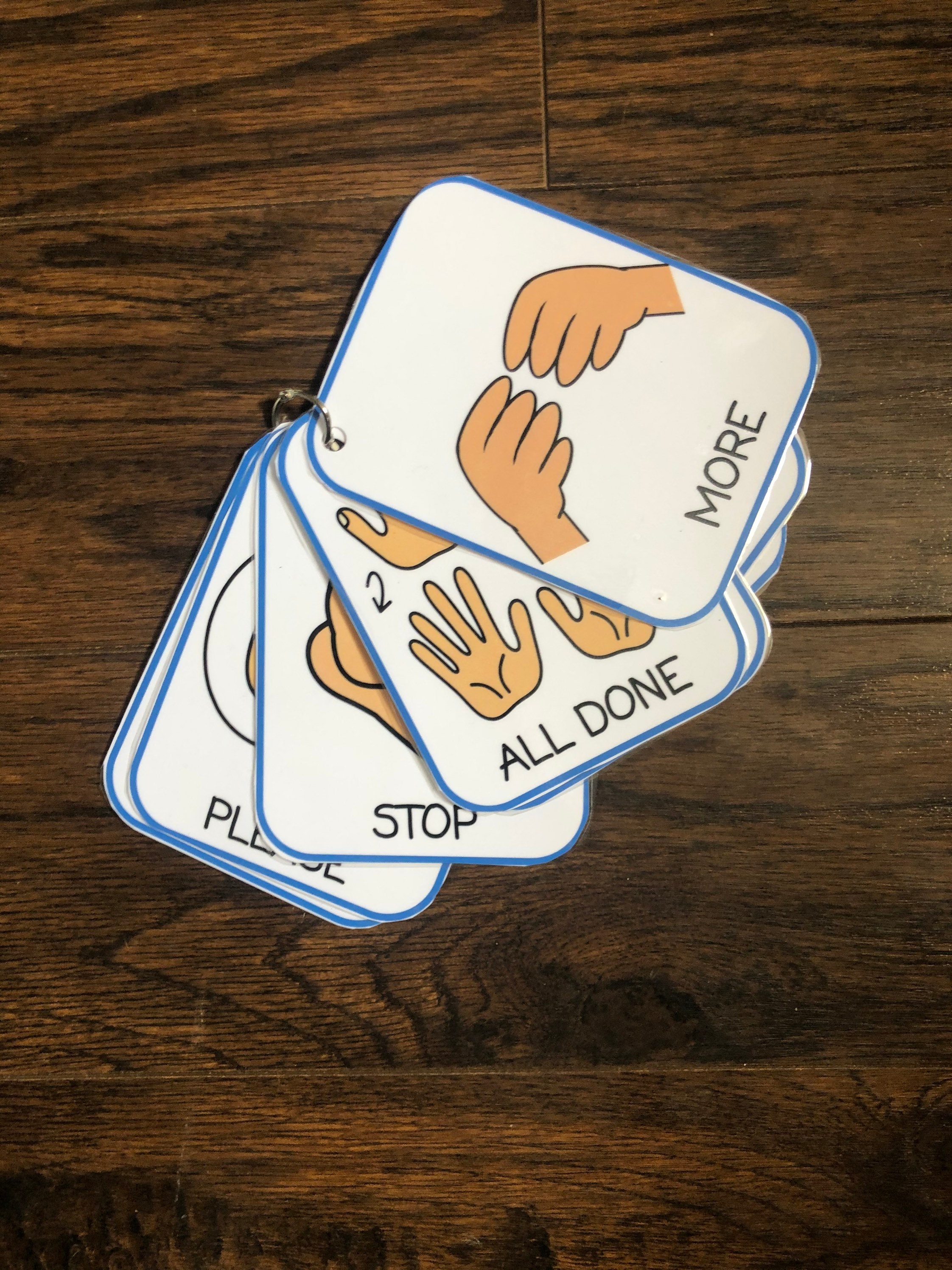 Basic Sign Language DIGITAL Pack. 16 Sign Language Cards, ASL American ...