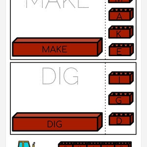 Construction Literacy Pack Preschool, Early Kindergarten Printable - Etsy