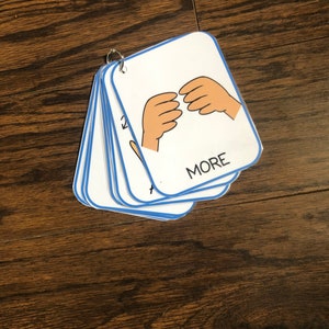 Basic Sign Language DIGITAL Pack. 16 Sign Language Cards, ASL American ...