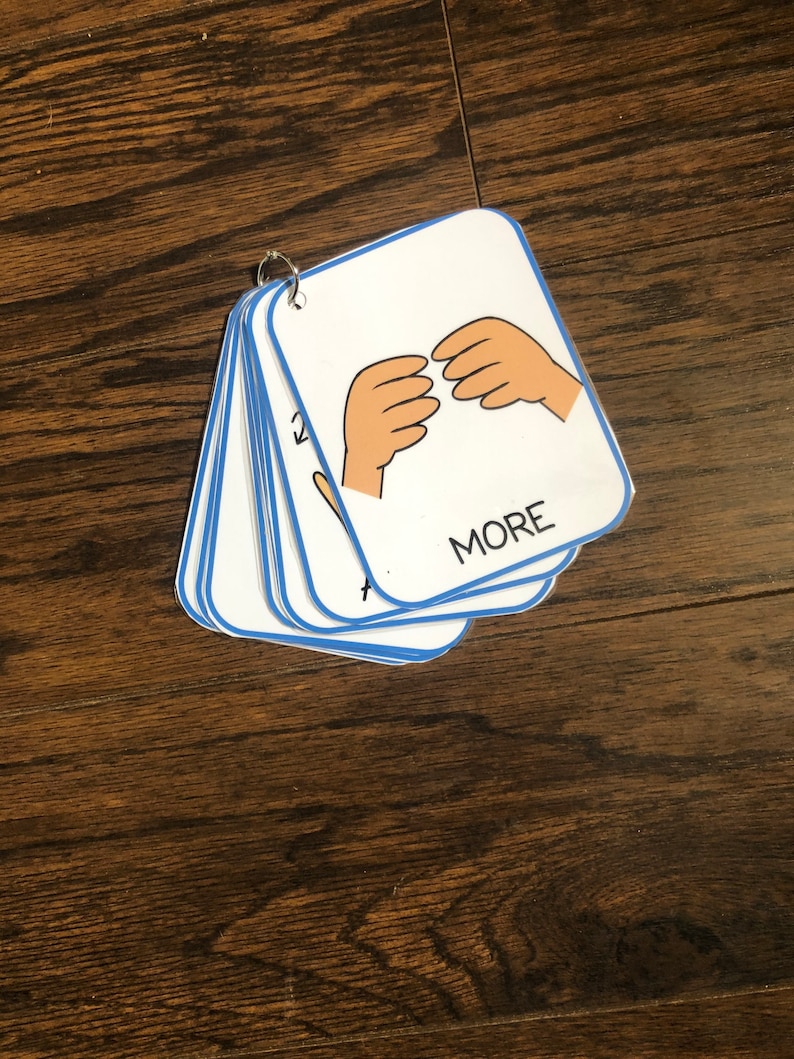 Basic Sign Language Digital Pack 16 Sign Language Cards Asl Etsy