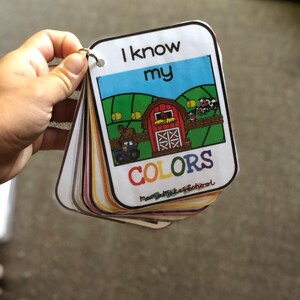 Farm Color Flashcards, Farm Animals, Buildings, and Tractors - Etsy