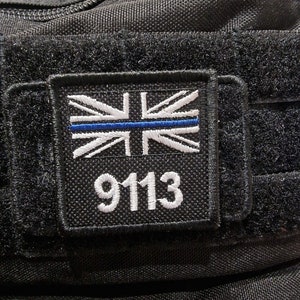 Thin Red Line Firefighter Name Uniform Patch, Customized Iron on ...