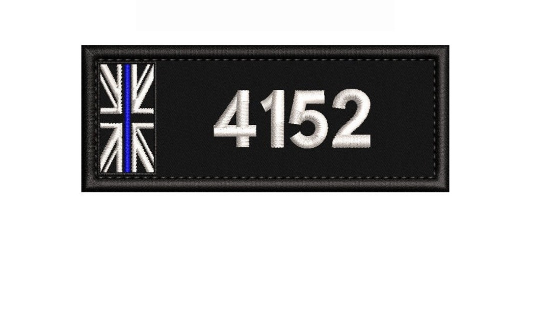 Thin Blue Line Name Patch - Etsy