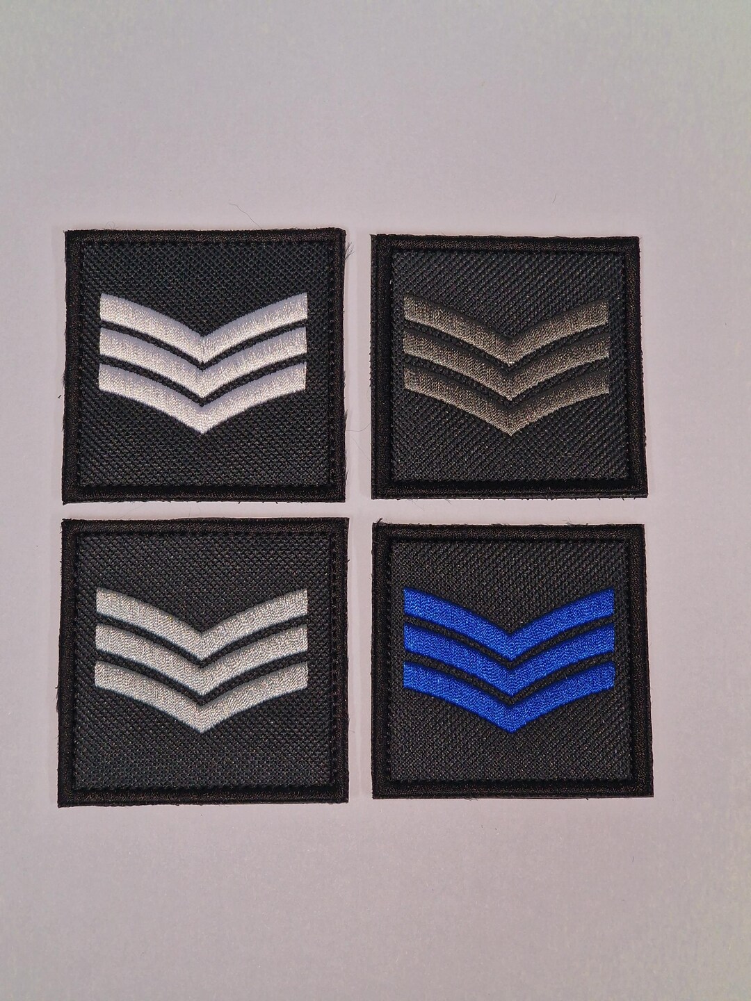 6 X 6cm Embroidered Sergeant Patch - Velcro Backed - Custom Patch - Etsy