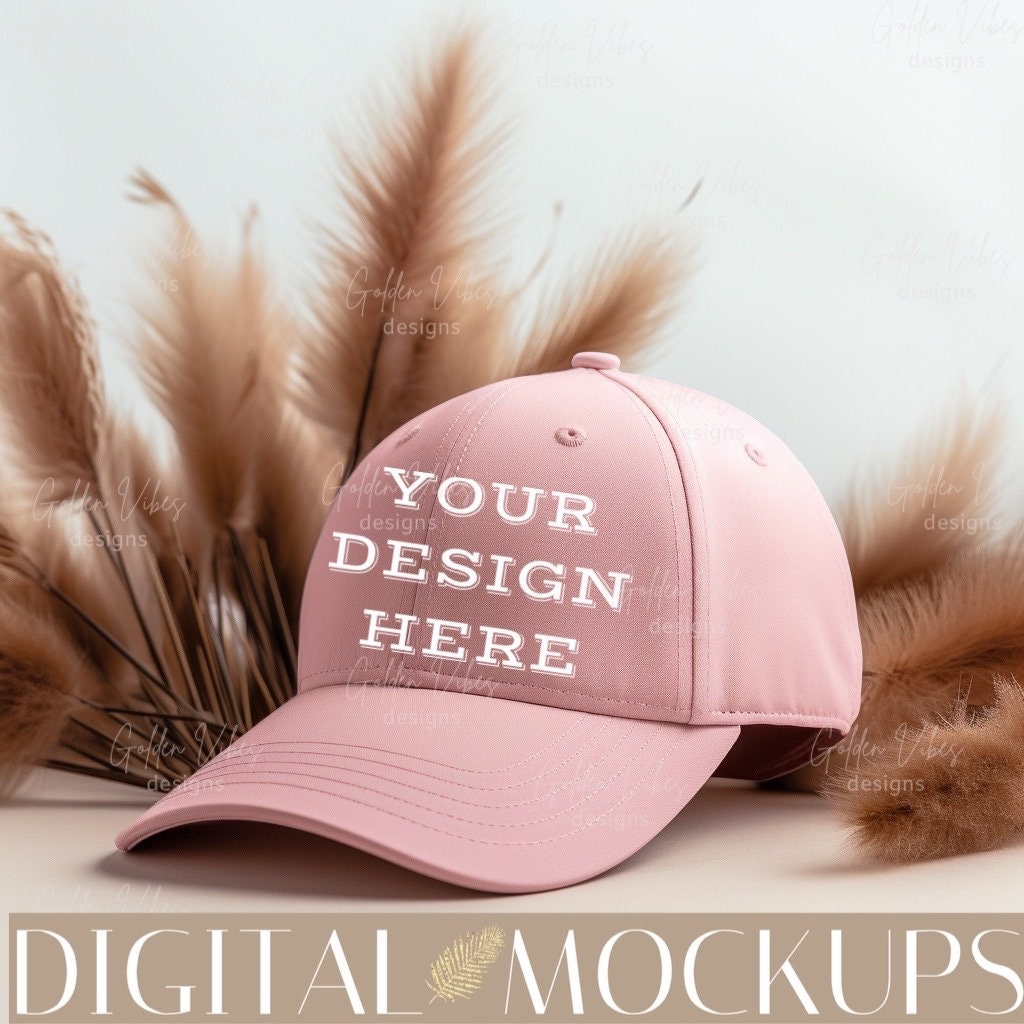 Pink Boho Cap Mockup - Etsy