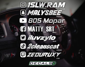 Instagram Decal Instagram Car Decal Window Decal Instagram - Etsy