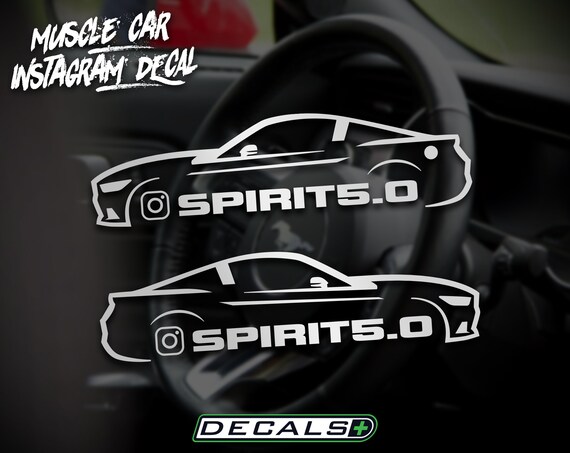 2x Muscle Car Silhouette Instagram IG Window Decals Funny - Etsy
