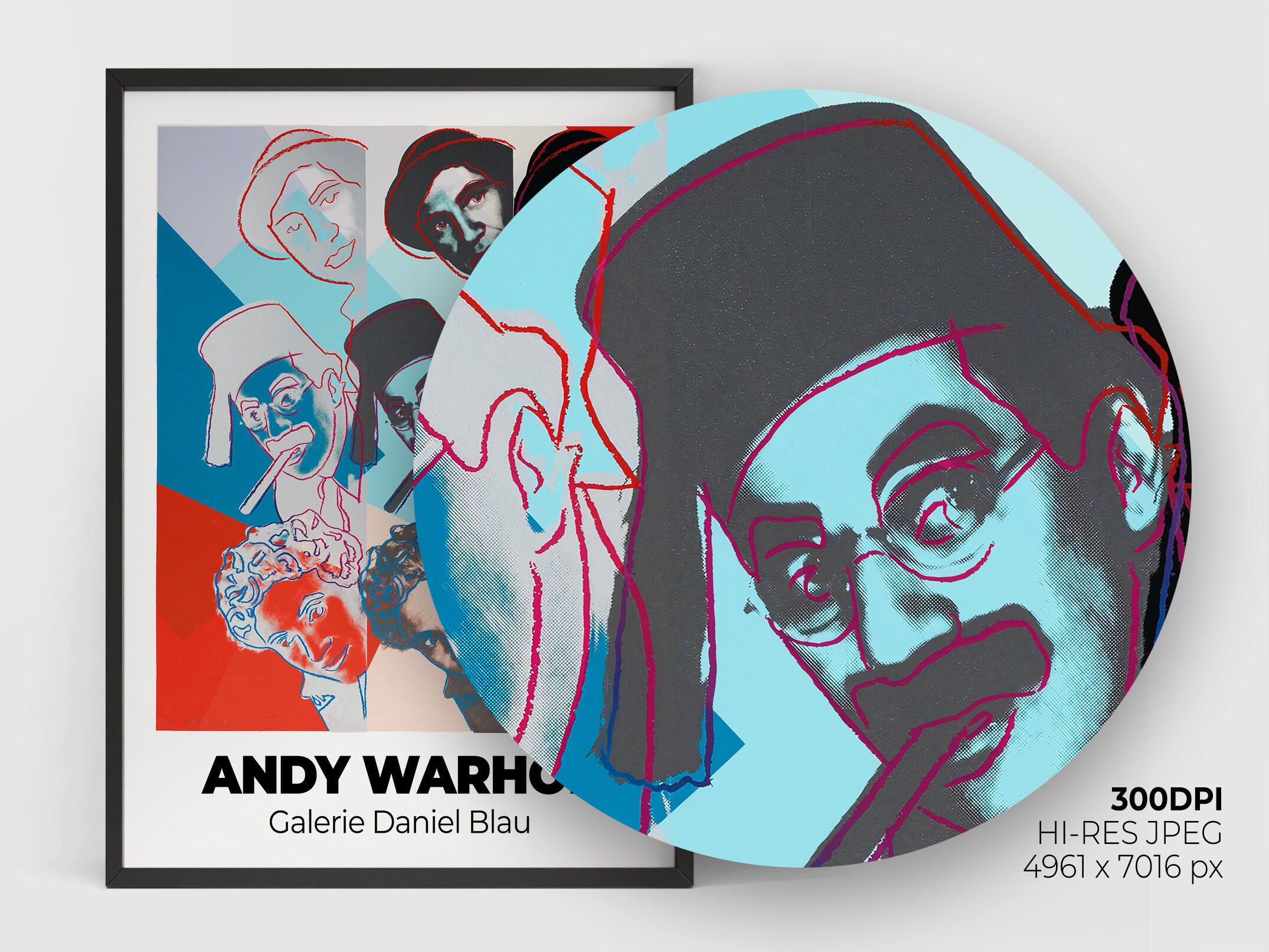 Andy Warhol Exhibition Poster / Digital Download Marx Brothers | Etsy