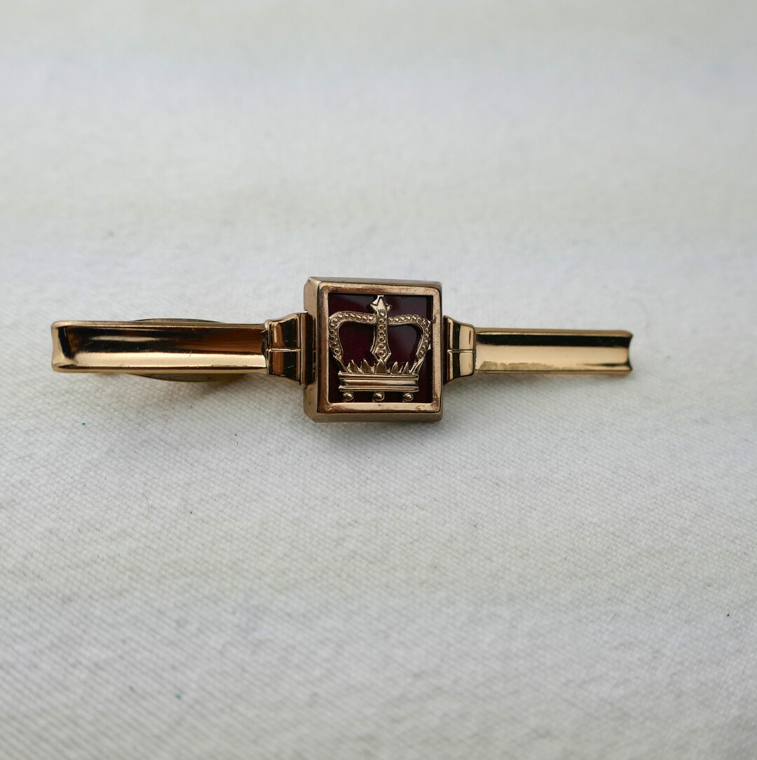 Hickok Vintage Tie Clip With Crown - Etsy